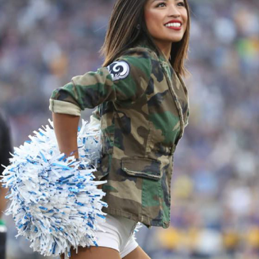 Los Angeles Rams Cheerleaders Camouflage Coat